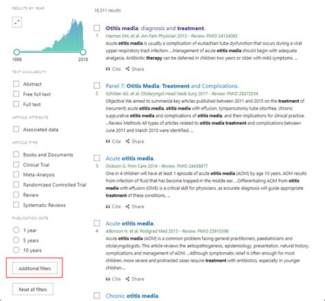 pubmed labs update using filters nlm technical bulletin 2019 jul aug