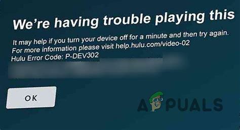 [fixed] hulu error code p dev302