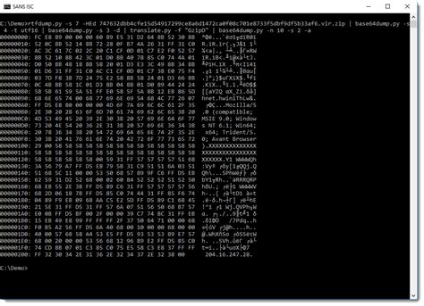 analyzing compressed shellcode sans internet storm center