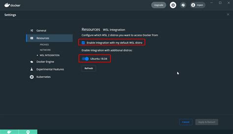 ubuntu running under wsl2 not seeing docker daemon at unix