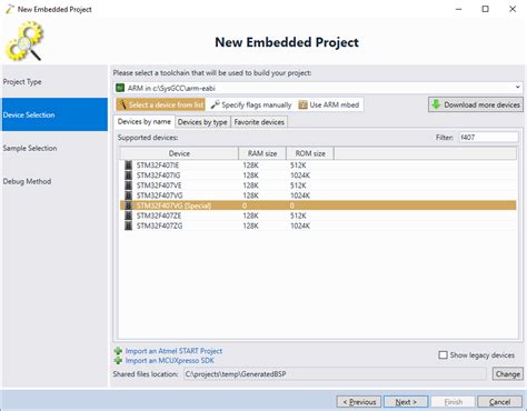 creating custom bsps with visualgdb visualgdb tutorials