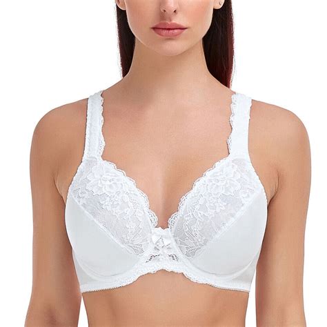 34 46 C Fg H I J Plus Size Underwire Full Coverage Bra Wide Straps Sexy