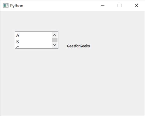 pyqt5 qlistwidget setting batch size geeksforgeeks