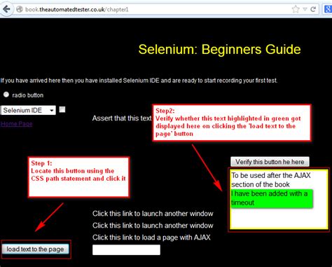 selenium by arun 379 clicking the button by locating it using css