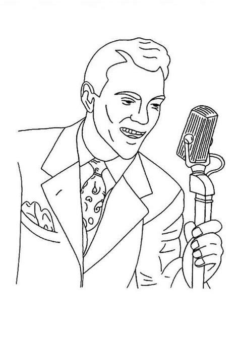 Desenhos De Cantor Dos Anos 60 Para Colorir E Imprimir Colorironline Com