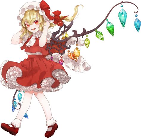 Safebooru 1girl Ascot Blonde Hair Blouse Bobby Socks Fangs Flandre