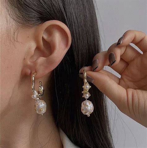 Pearl Drop Earrings Gold Wedding Earrings Drop Bridal Earrings Pearl