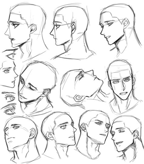 How To Draw Male Face Side View ~ How To Draw A Male Face Step By Step