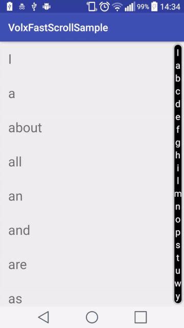 volx recyclerview fast scroll open source agenda