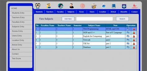 free download university management system project in php