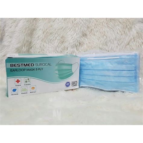 Jual Masker 3 Ply Earloop Bestmed Non Medis Masker Isi 50 Pcs Satuan