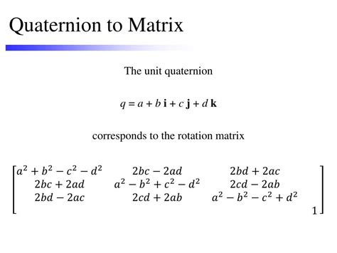 Ppt Quaternions Powerpoint Presentation Free Download Id 2200675
