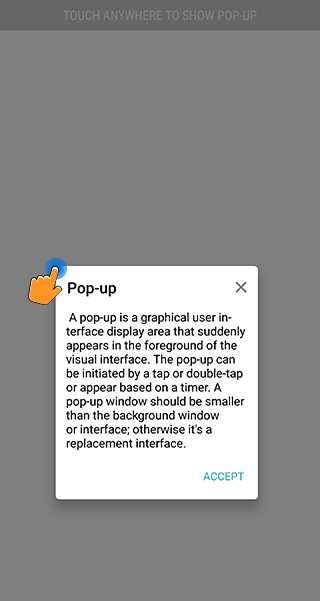 xamarin android popup control dialog view syncfusion