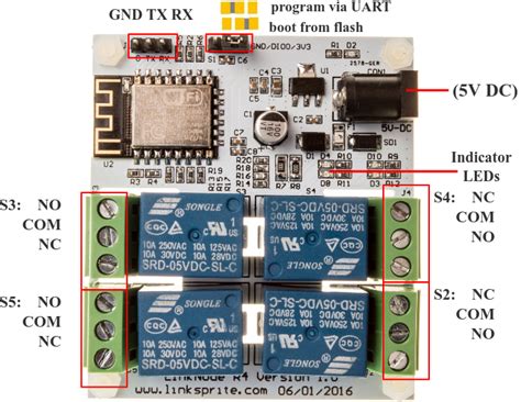 linknode r4 arduino compatible wifi relay controller