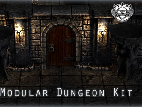 modular dungeon kit free download unity asset collection