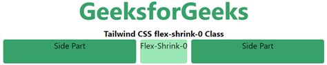 tailwind css flex shrink geeksforgeeks