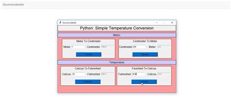 python simple temperature conversion free source code projects and