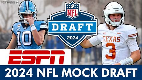 2024 Nfl Mock Draft From Espn 1st Round Projections Ft Caleb