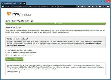 how to install typo3 8 1 with nginx lemp on ubuntu 16 04
