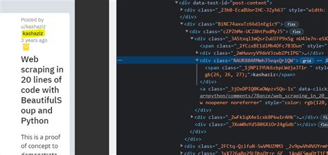 scraping reddit with python and beautifulsoup geeksforgeeks