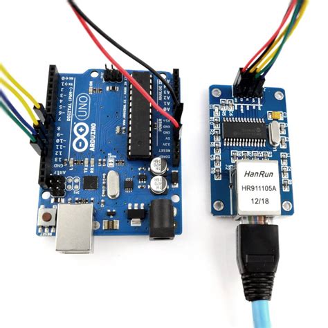 arduino uno ethernet module enc28j60 wchih library to control the