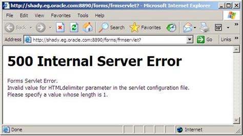 500 internal server error oracle application server abbasgol s blog