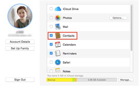 how to sync contacts from iphone to macbook air pro imac