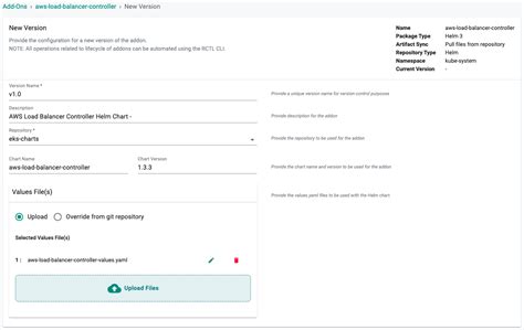 kop recipes aws load balancer controller create rafay product
