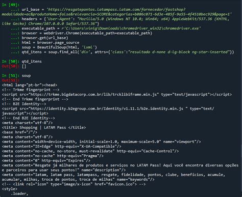 webscraping in python unsucessful with selenium or beautifulsoup