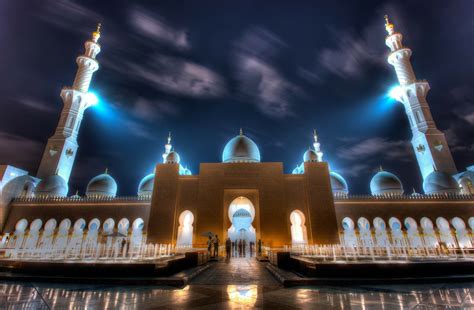 Download Abu Dhabi Religious Sheikh Zayed Grand Mosque Hd Wallpaper