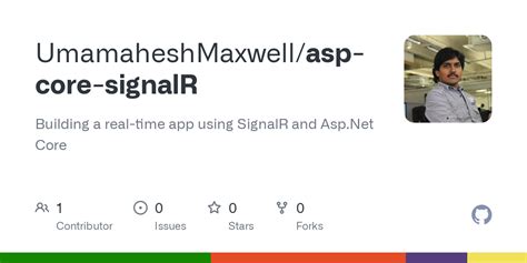 github umamaheshmaxwell asp core signalr building a real time app