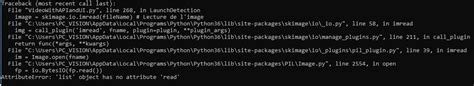 attributeerror list object has no attribute read