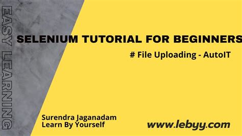 how to upload file in selenium webdriver using autoit selenium