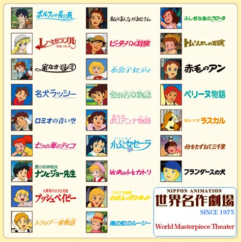 世界名作劇場。 ごきげんよう つれづれ日記