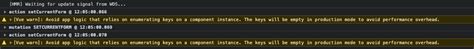 [vue warn] avoid app logic that relies on enumerating keys on a