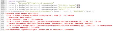 pyqgis error in n qgis countpointsinpolygon xxx