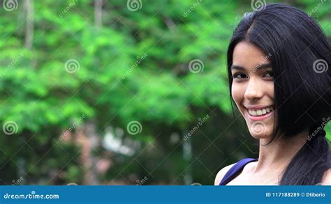 Colombian Girl Teenager Outdoors Stock Image Image Of Teenagers