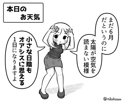 「情報は曖昧だけど人気のお天気お姉さん 8日目 曖昧お天気お姉さん 」255 7～8月は古代作の再掲多め予定の漫画