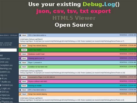 unity file debug utilities tools unity asset store