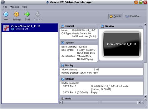 install oracle solaris 11 on oracle vm virtualbox