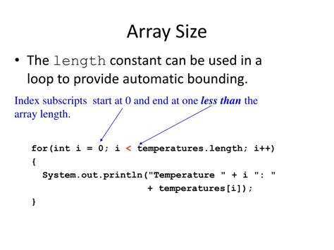 ppt one dimensional array powerpoint presentation free