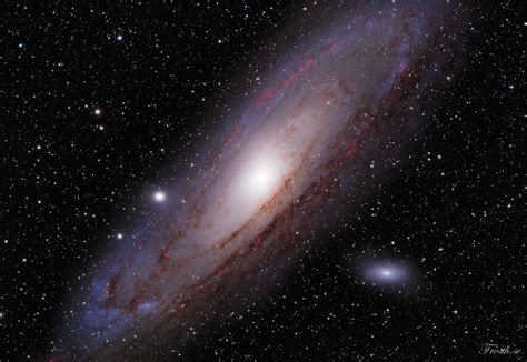 Messier 31 Andromeda Galaxy Frosth Astrophotography