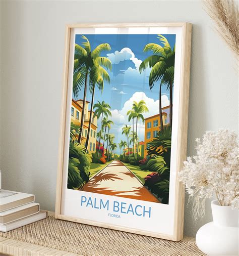 Palm Beach Print No 4 Palm Beach Poster Palm Beach Wall Art Palm