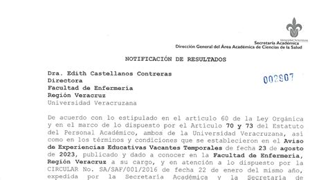 Resultados Aviso De Ee Pvt Agosto 2023 Enero 2023 – Facultad De Enfermería