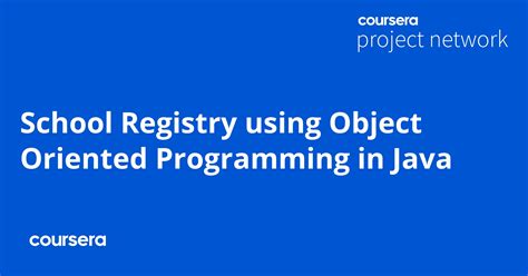 school registry using object oriented programming in java