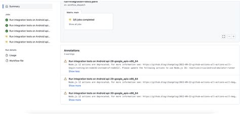 node js 12 actions are deprecated · issue 281 · reactivecircus android