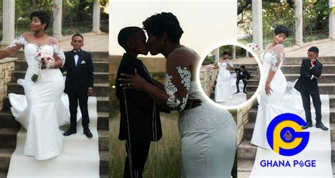 Wedding Photos Of Midget Zimbabwean Actor And Endowed Wife Go Viral