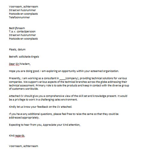 26 Engelse Brief Schrijven Voorbeeld Informeel