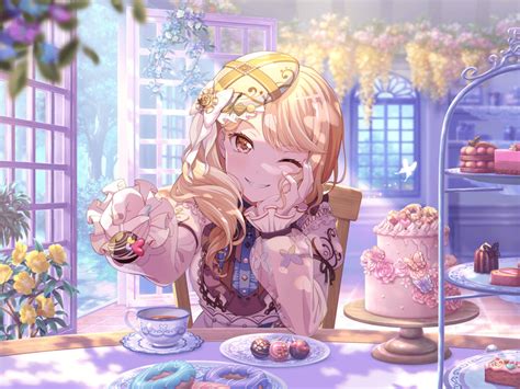 Safebooru Bang Dream Blonde Hair Blush Dress Kirigaya Touko Long