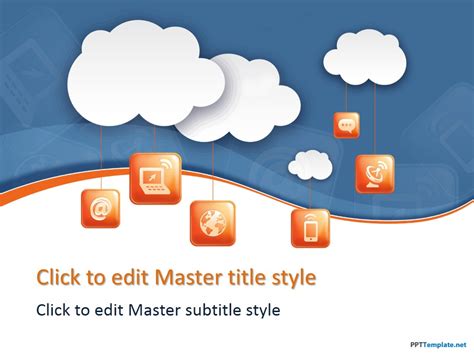 powerpoint template free cloud template ppt gratis